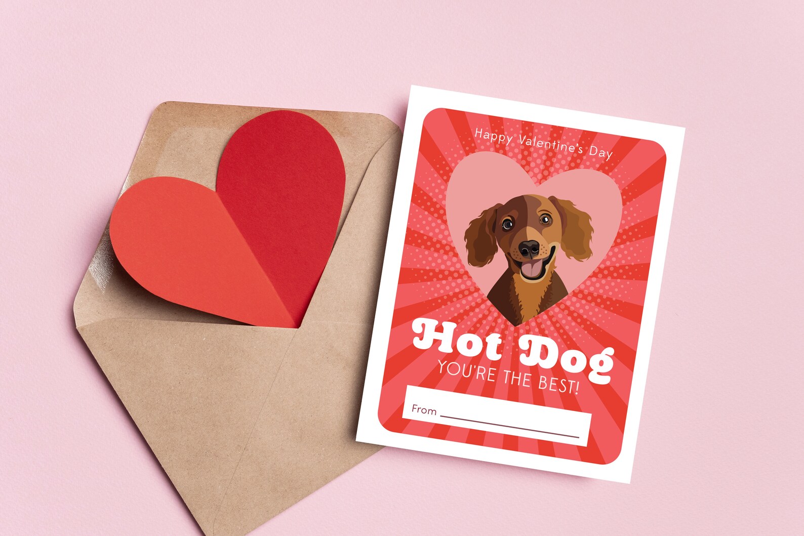 Printable Dog Valentine's Day Cards, Puppy Valentine's Cards, Instant ...