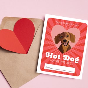 Printable Dog Valentine's Day Cards, Puppy Valentine's Cards, Instant ...