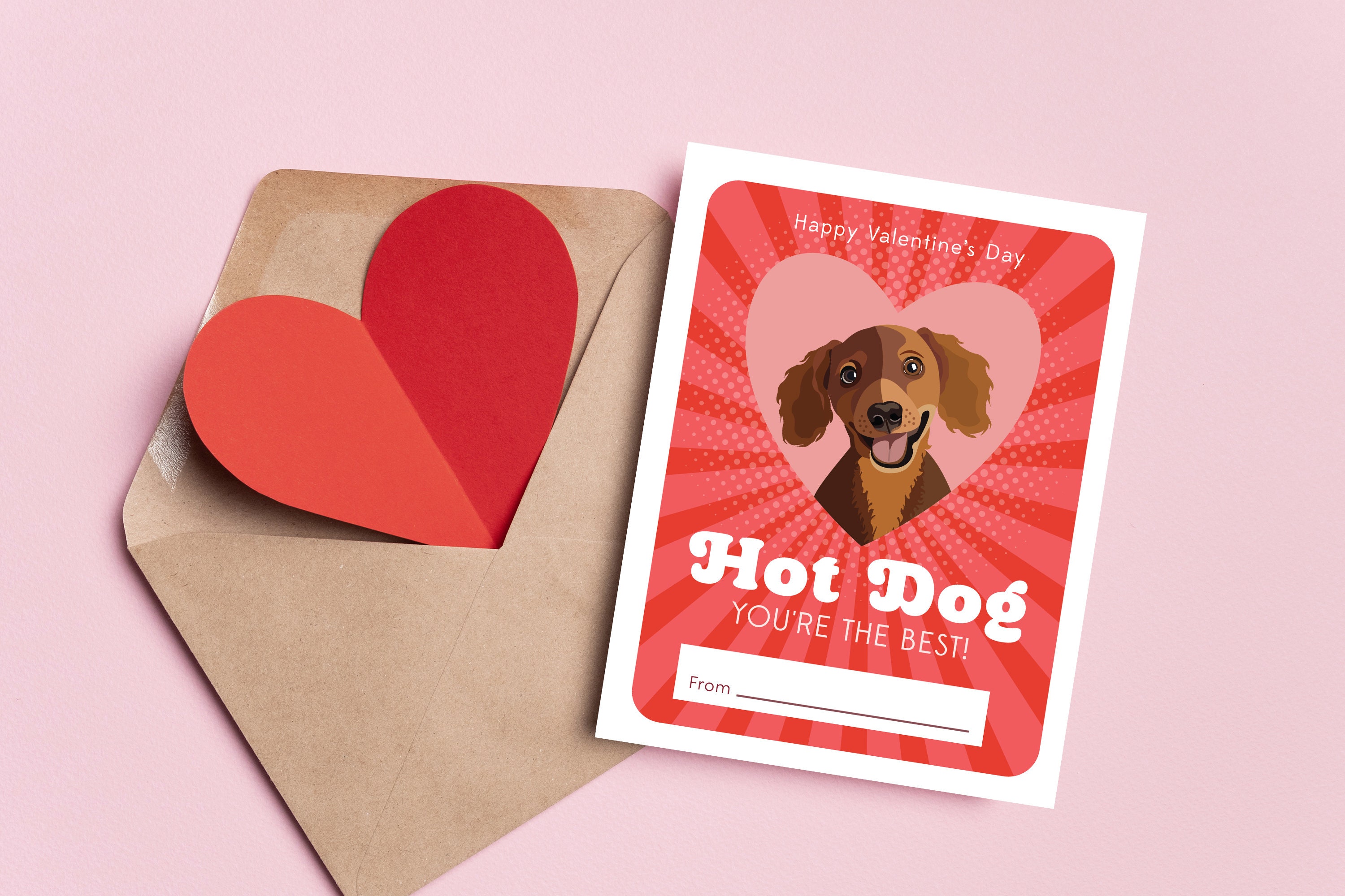 Printable Dog Valentine's Day Cards, Puppy Valentine's Cards, Instant ...
