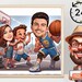 Custom Basketball Cartoon Portrait Spor Portrait Custom - Etsy