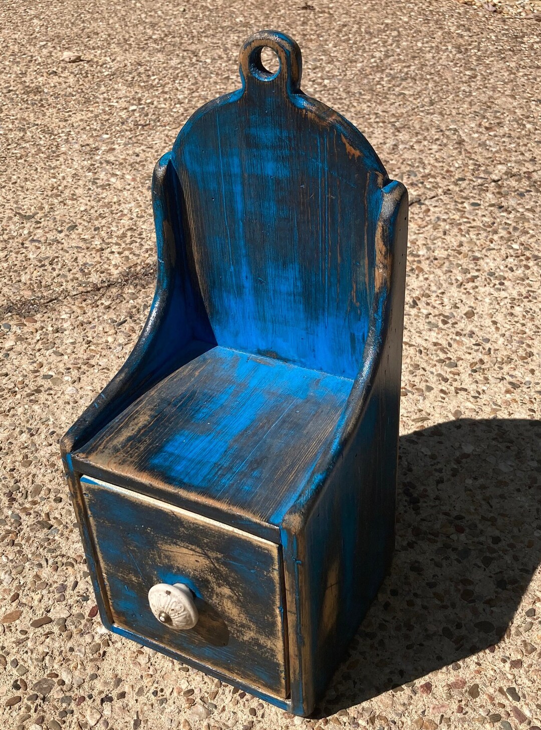 Blue Salt Box - Etsy