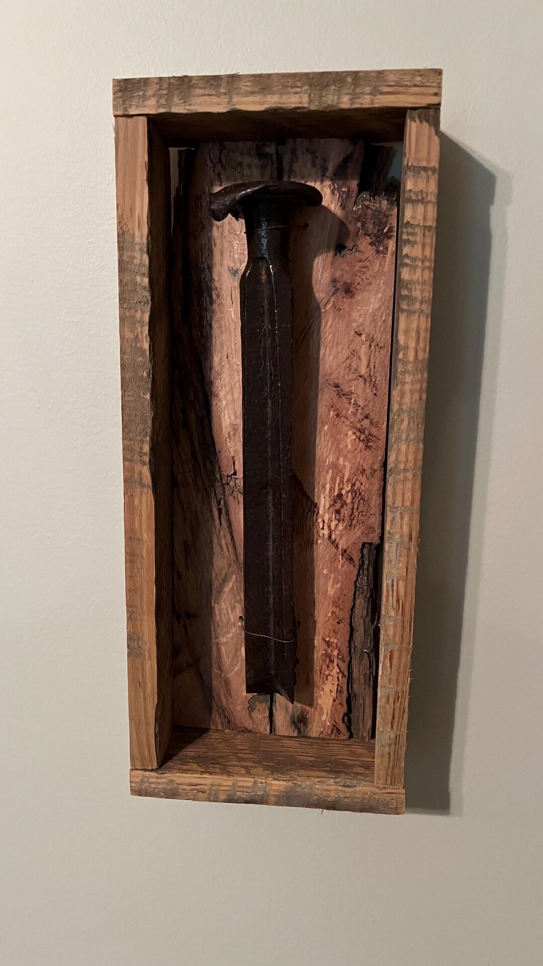 Antique Wood Chisel in Shadow Box - Etsy