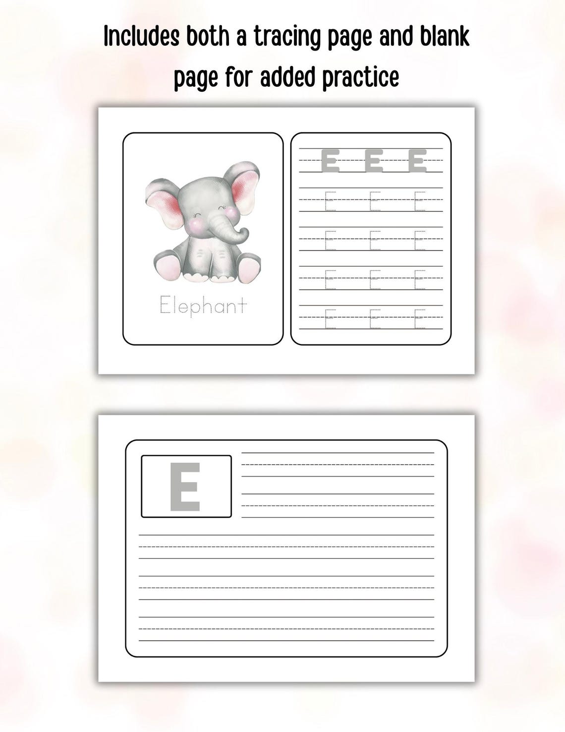 Alphabet Traceable Worksheet Preschool Letter Tracing Page Kindergarten ...