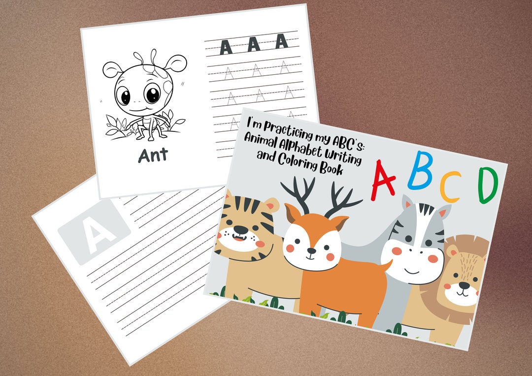 Traceable Alphabet Coloring Pages for Preschool pre-k, Kindergarten and ...