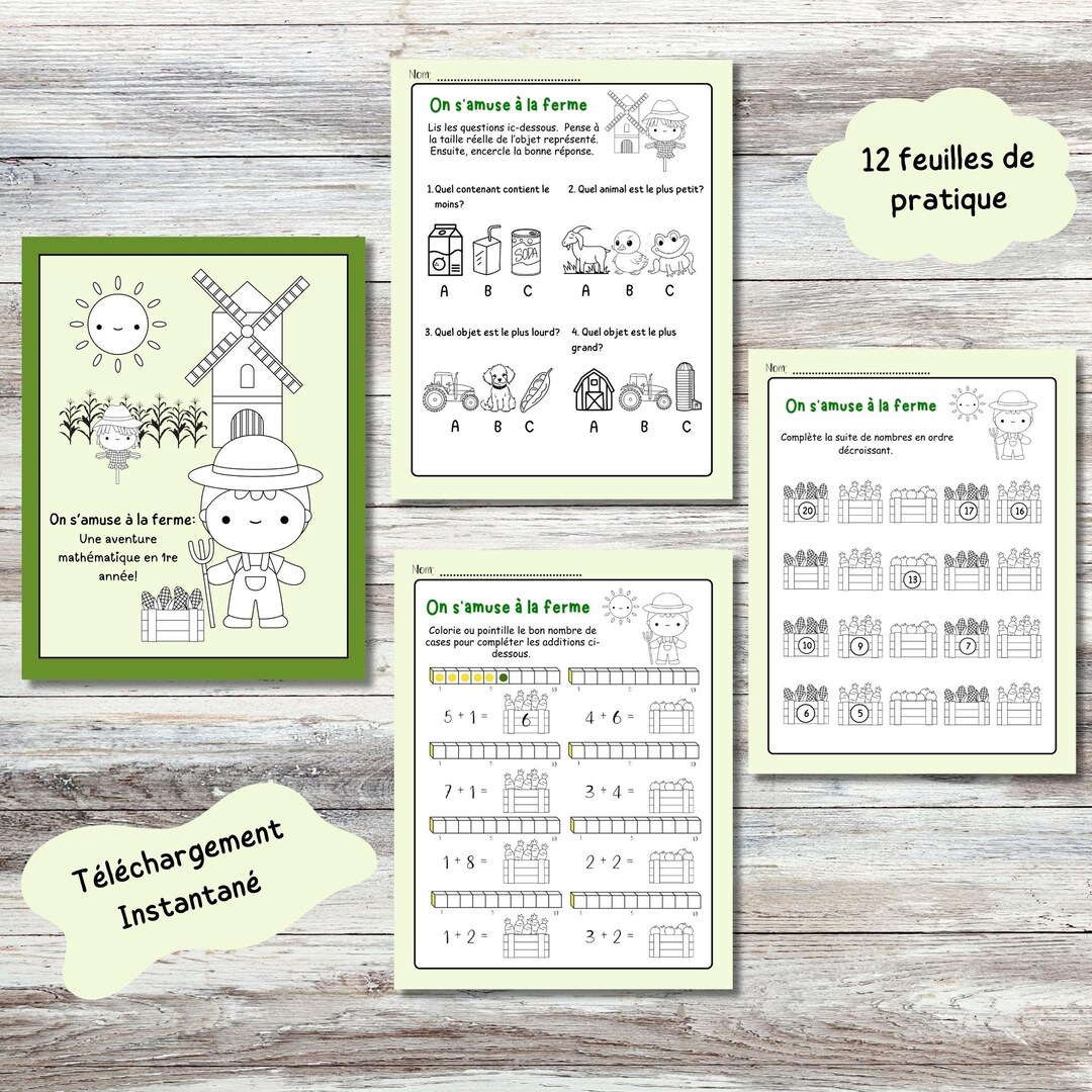 Cahier De Math 1re Année Feuille D'arithmétique Pour L'élémentaire ...