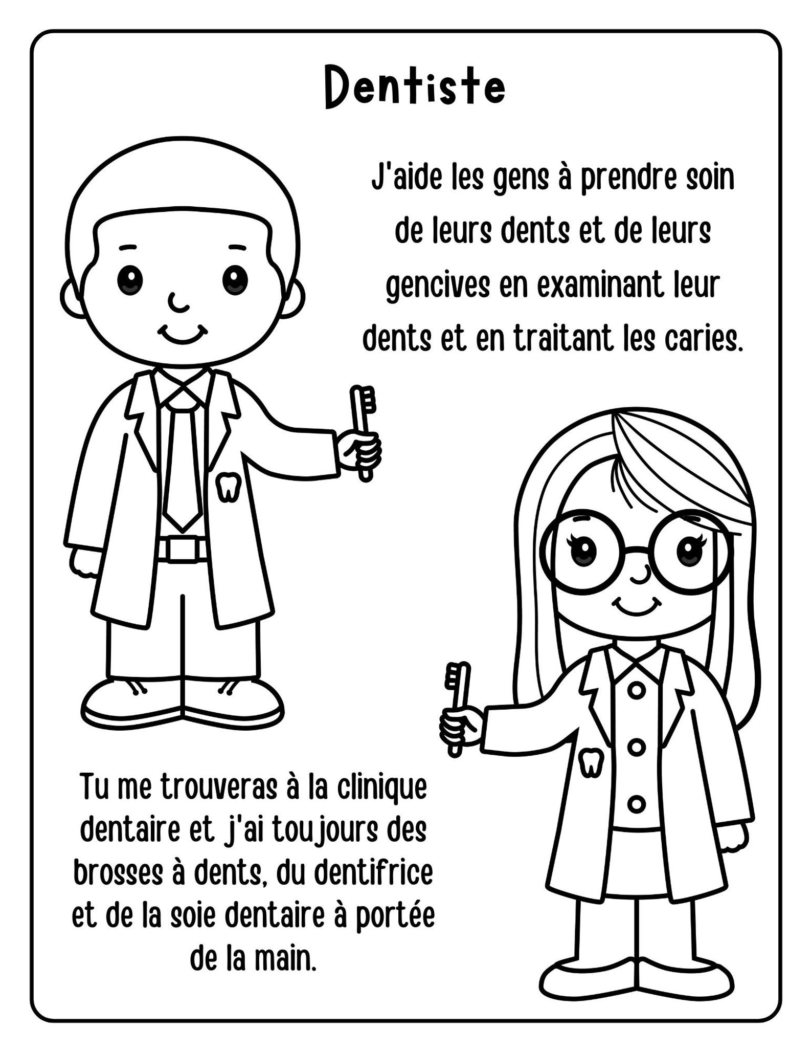 Fiche Sur Les Métiers Pour Enfant Cahier Sur Les Emplois Et Professions ...