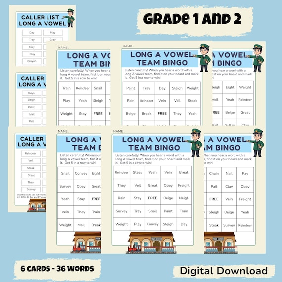 Long Vowel Teams List