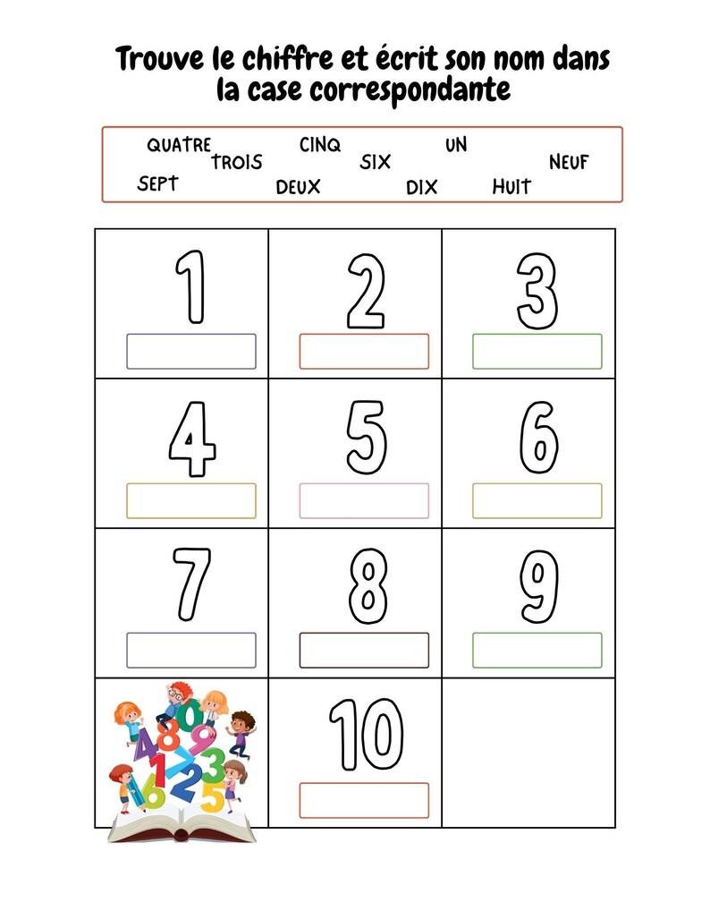 Cahier de l'alphabet maternelle Fiche des nombre 1re année Pratique d ...
