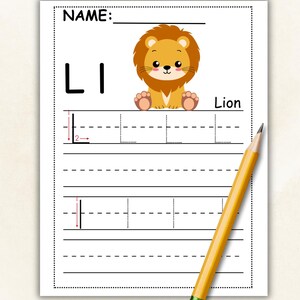 Traceable Preschool Alphabet Workbook Kindergarten Handwriting ...