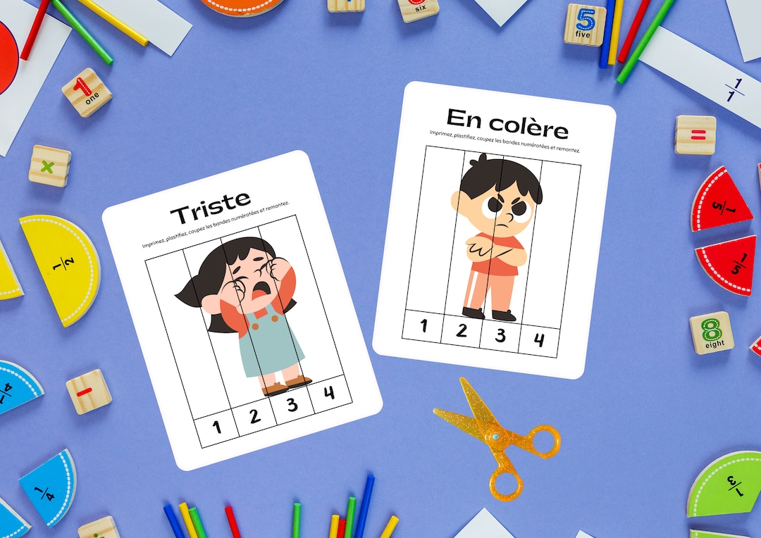 Casse-tête Des émotions Pour Touts Petits - Etsy