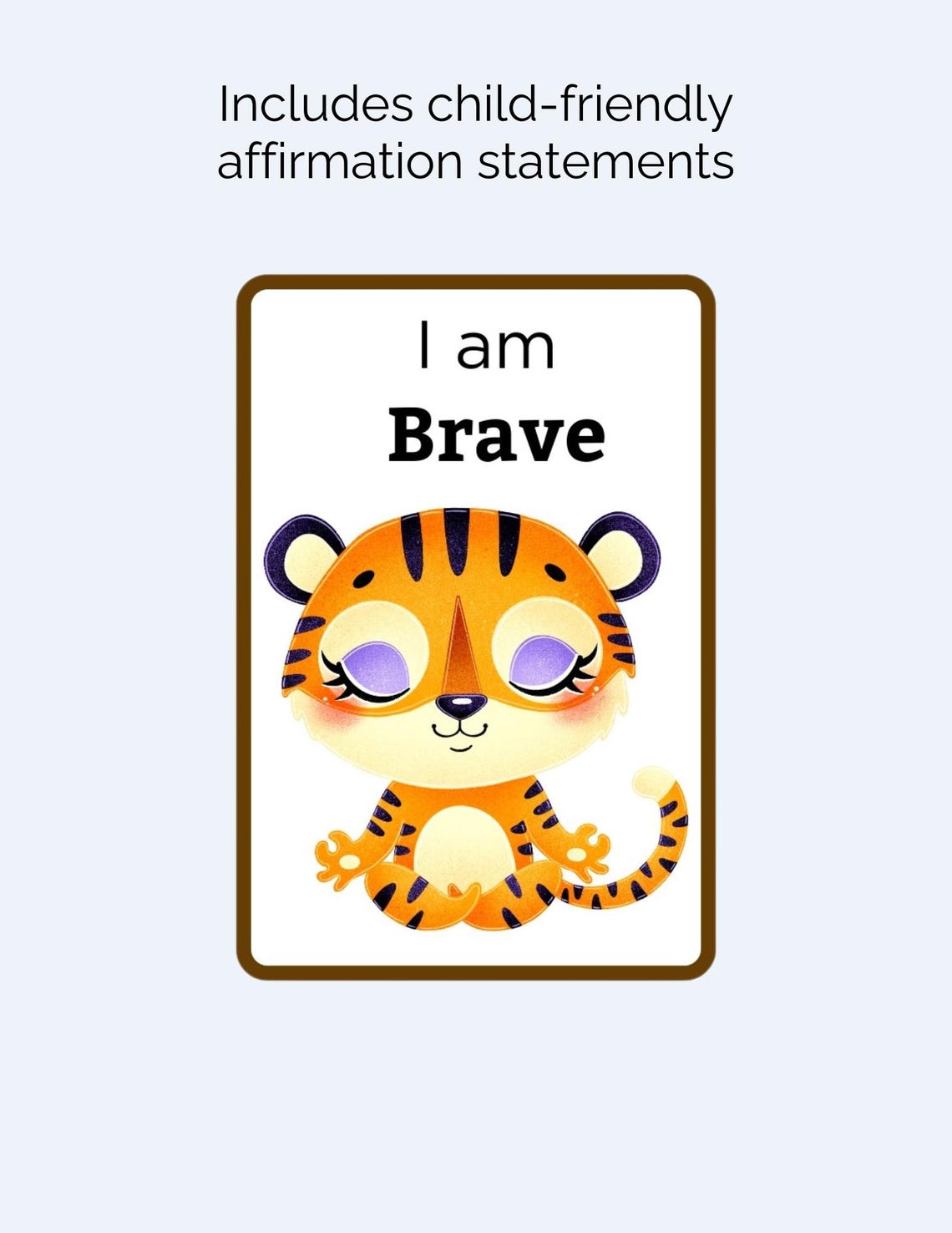 Positive Affirmation Cards for Kids Printable Mindfulness Activity ...