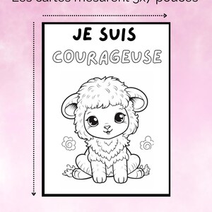 Carte D’affirmation Positive à Colorier Pour Fille Activité De Pleine ...