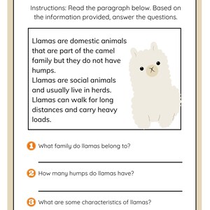 English Reading Comprehension Booklet Grade 1 and 2 Handwriting ...