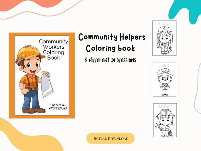 Community Helpers Activity Sheets - Engaging Coloring Pages for ...
