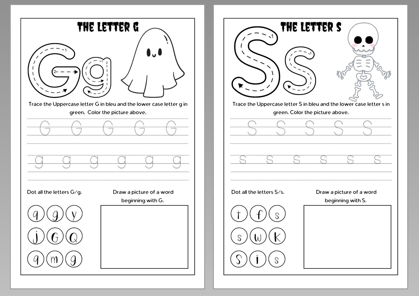 Halloween Alphabet Tracing Worksheets, Printable Halloween Worksheet ...