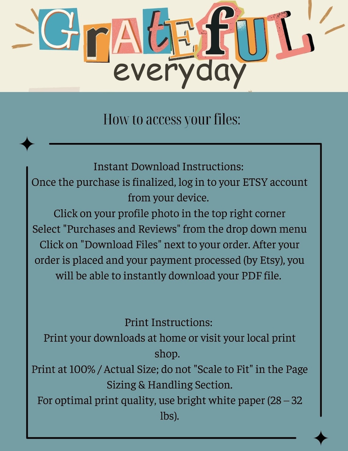 Kids Daily Gratitude Chart - Printable Activity for Positive Mindset ...