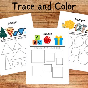 Fun With Shapes Activity Book for Early Childhood Education Use in ...