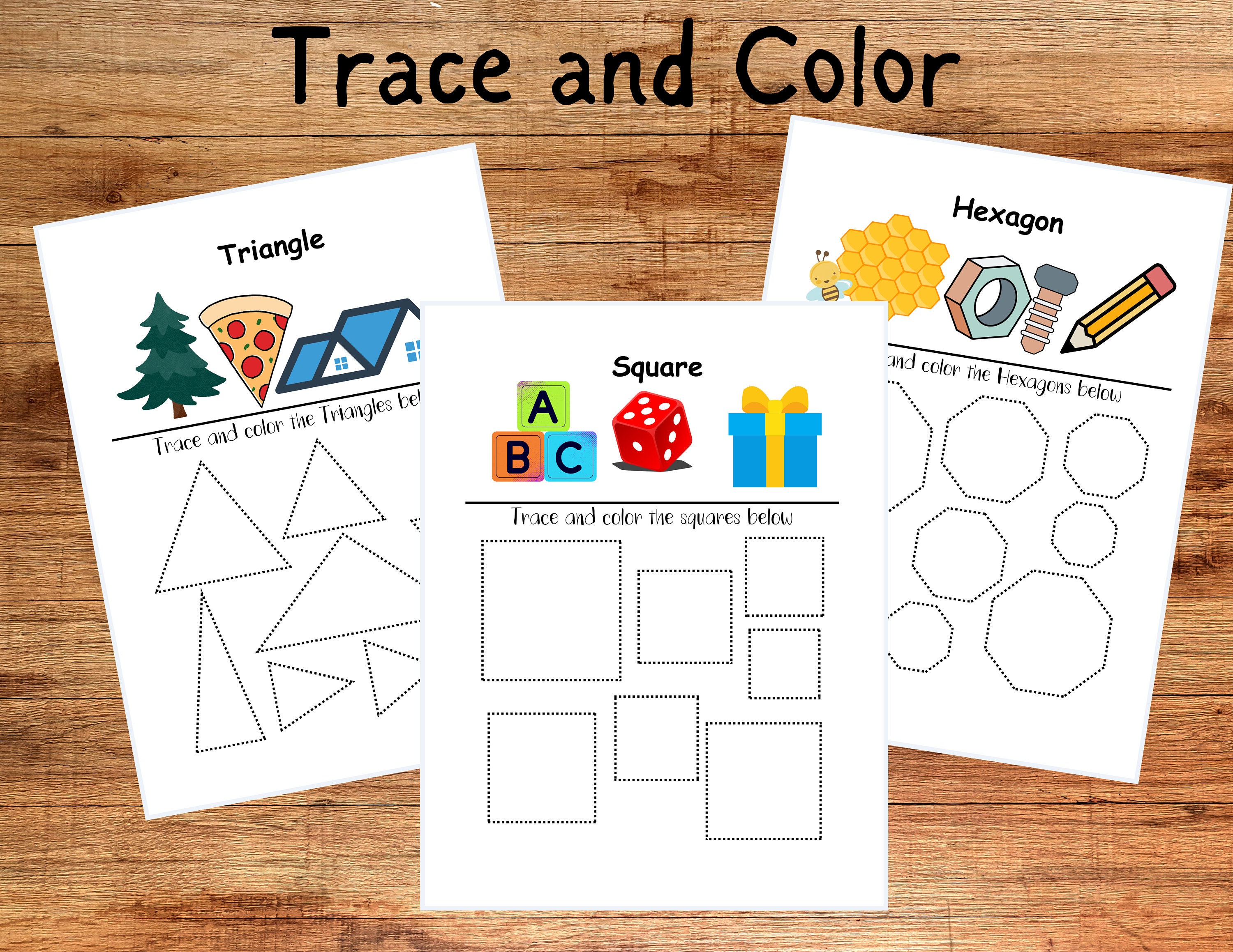 Fun With Shapes Activity Book for Early Childhood Education Use in ...