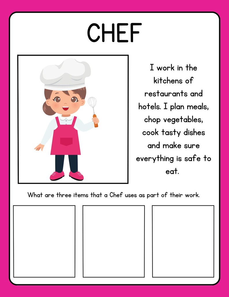 Community Helper Sorting Mat Preschool Occupation Matching (PDF ...