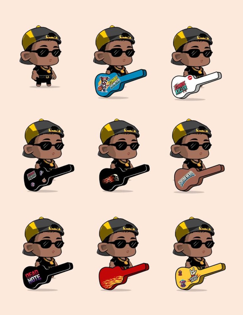 Cute Printable Stickers / 6 Sticker Sheets / Print and Cut Cute ...