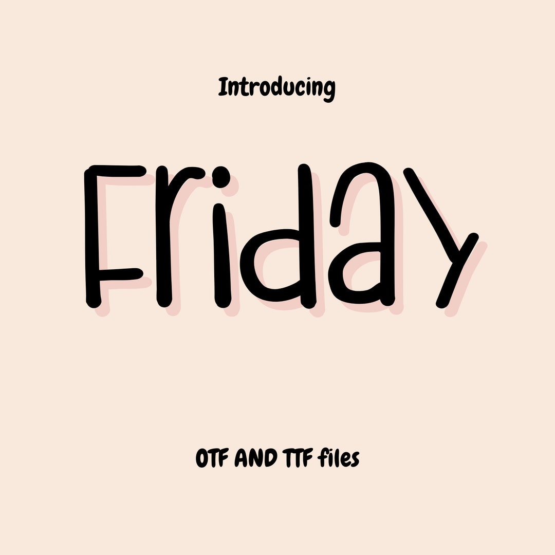 Hand Lettering ,neat Handwritten Font, Friday Fonts, Handwritten Font ...
