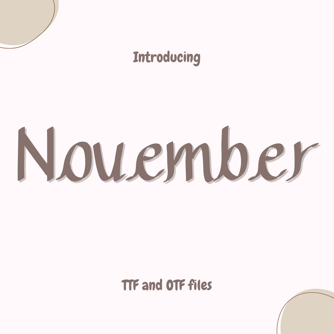 Hand Lettering ,neat Handwritten Font, November Fonts Super Cute ...