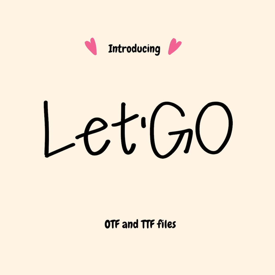 Hand Lettering ,neat Handwritten Font, Let Go Fonts, Handwriting Font ...