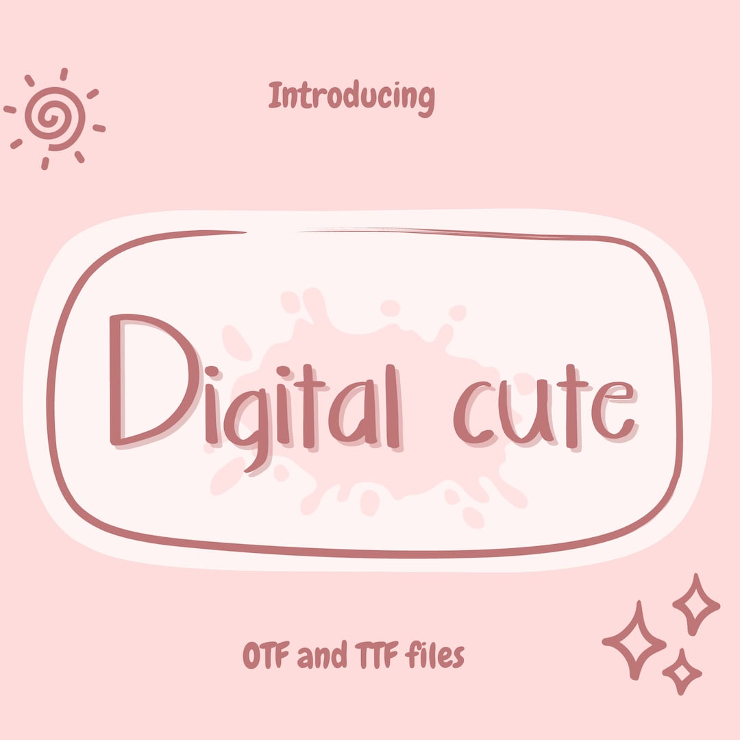 Hand Lettering ,neat Handwritten Font, Digital Cute Fonts Super Cute ...