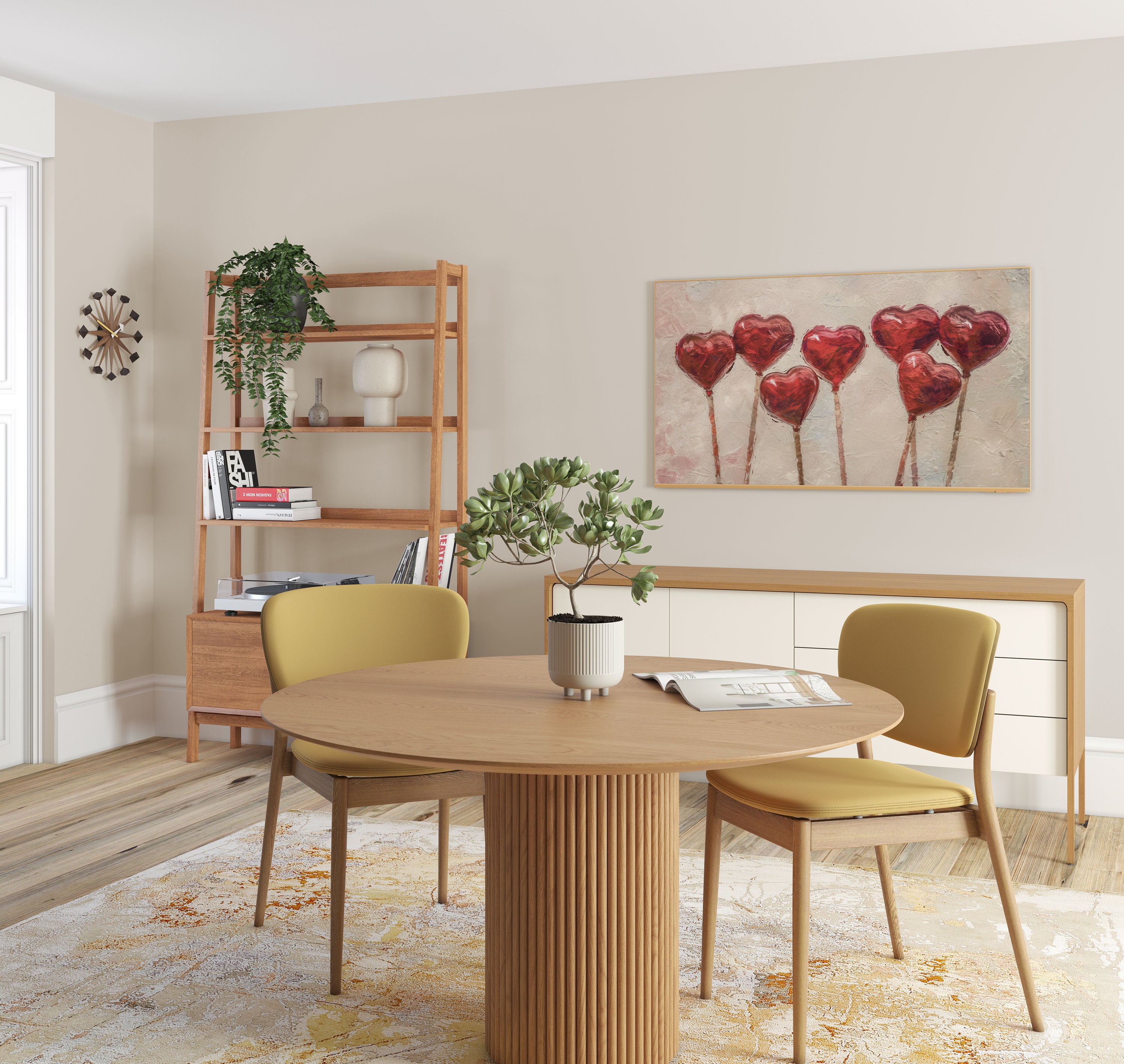 Frame TV Art Valentines Day, Candy Heart Frame Tv Art, Abstract Oil ...