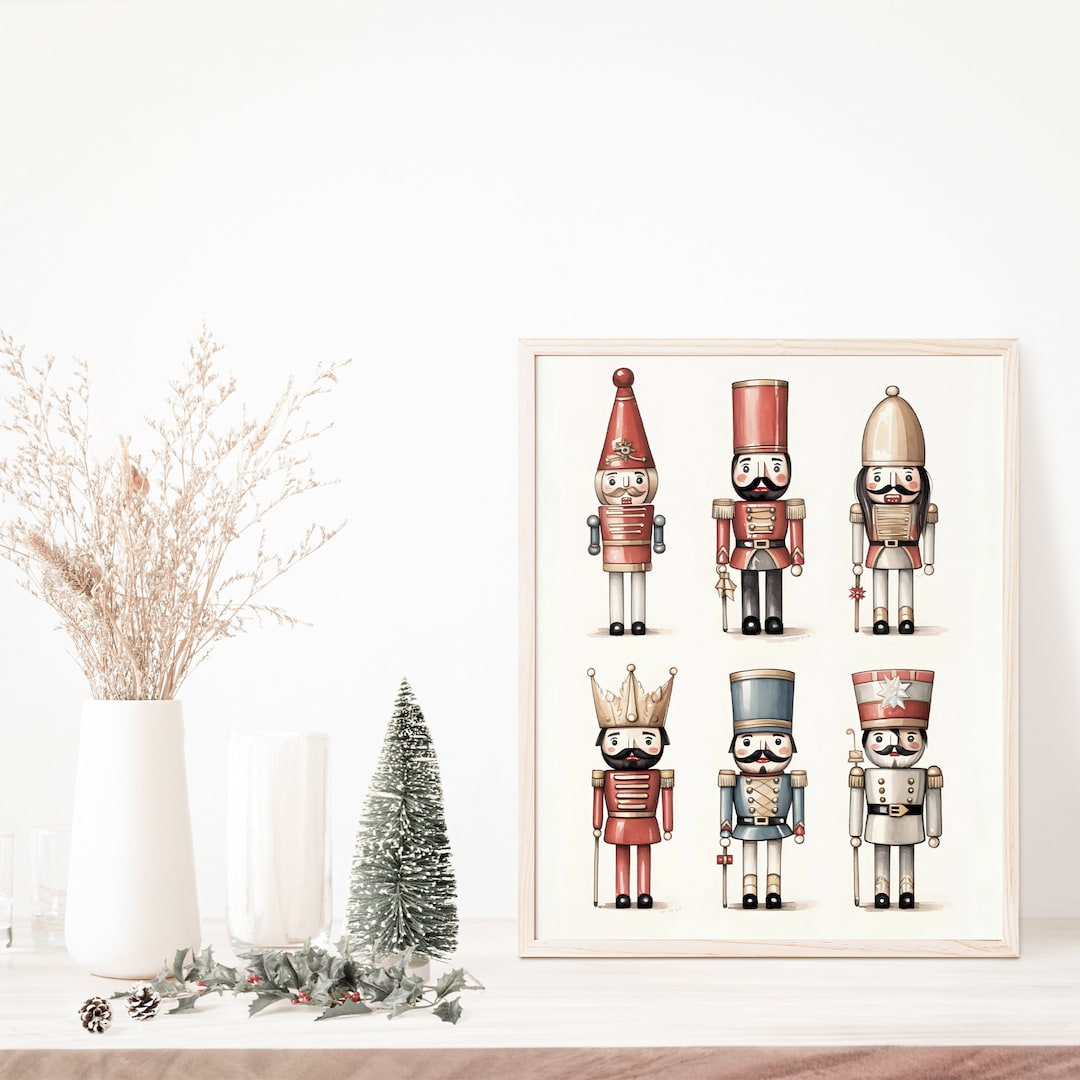 Christmas Wall Art, Christmas Digital Print, Nutcracker Wall Art ...