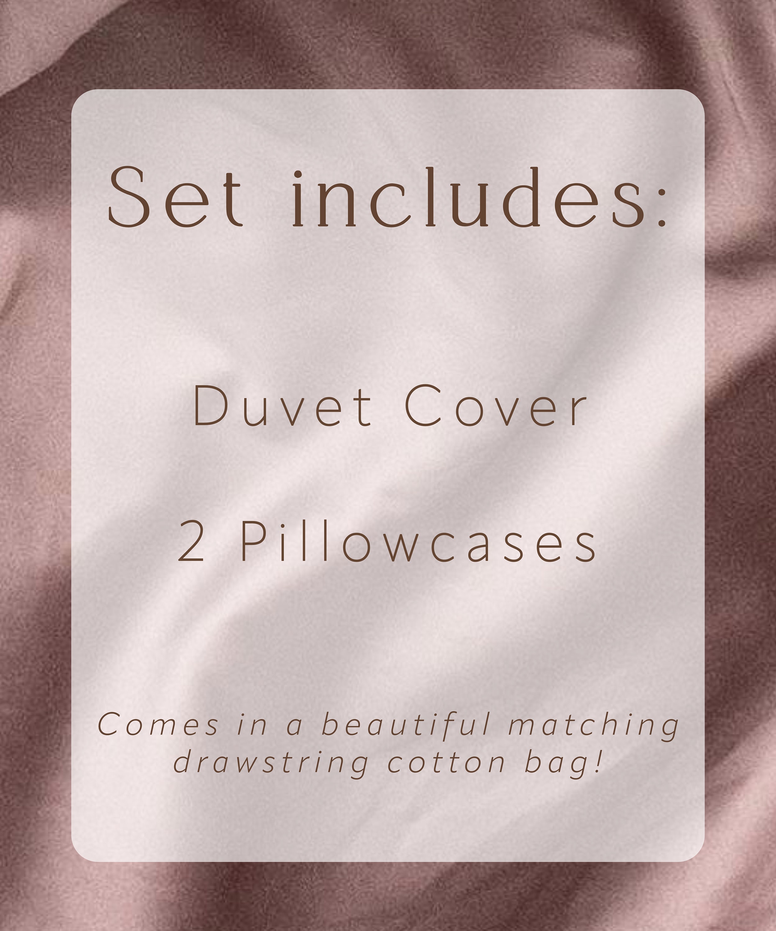 Dusty Pink Bedding Set – Elegant Duvet Cover – Gift for Mom Wife ...