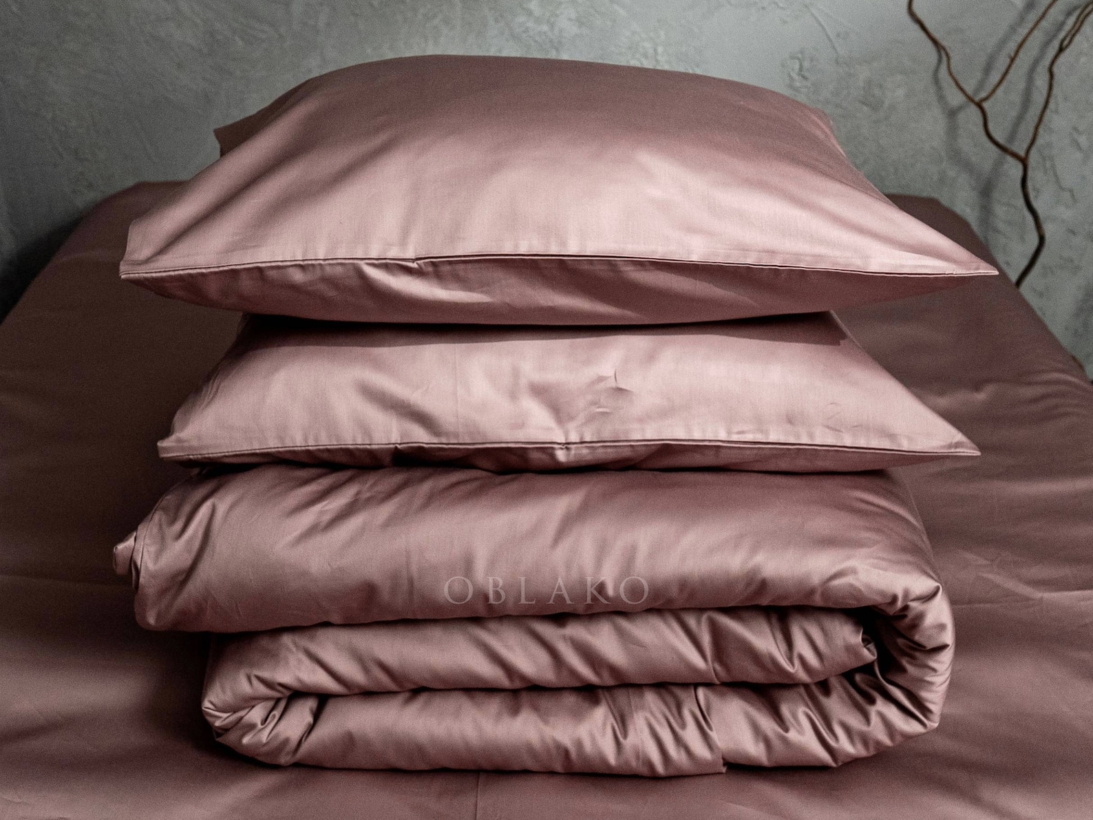 Dusty Pink Bedding Set – Elegant Duvet Cover – Gift for Mom Wife ...