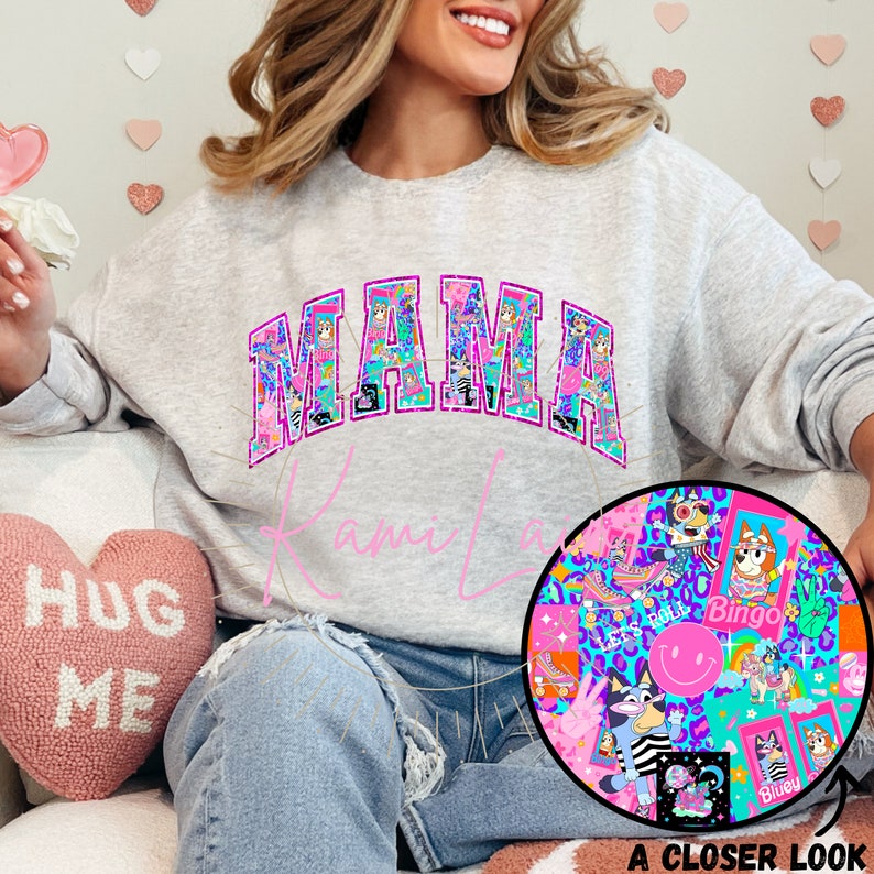 Bluey Mama Sweatshirt, Bluey Mom Shirt, Bluey Mom, Bluey Mama, in My ...
