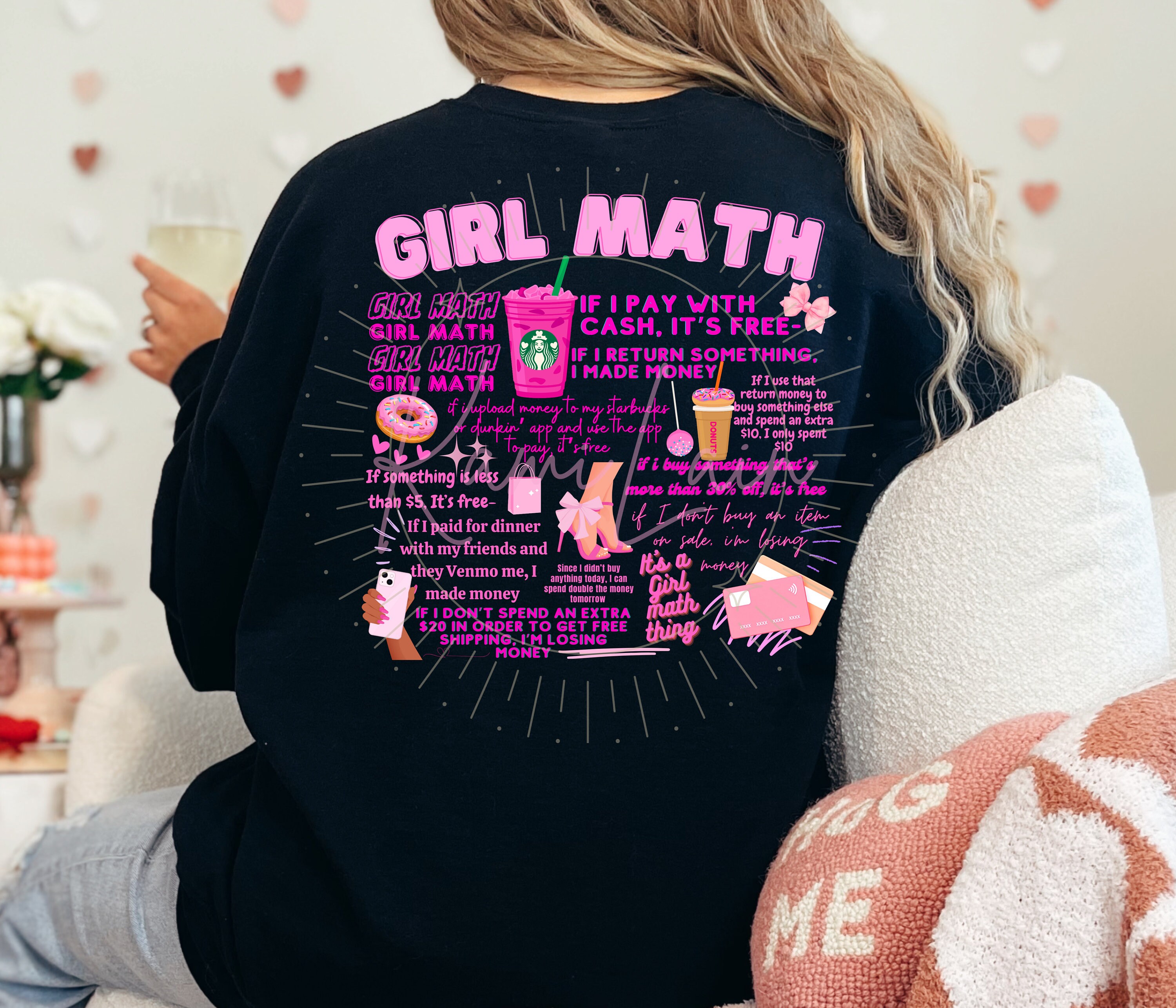 Girl Math Sweatshirt, Girl Math, Gifts for Her, Starbucks, Trendy Shirt ...
