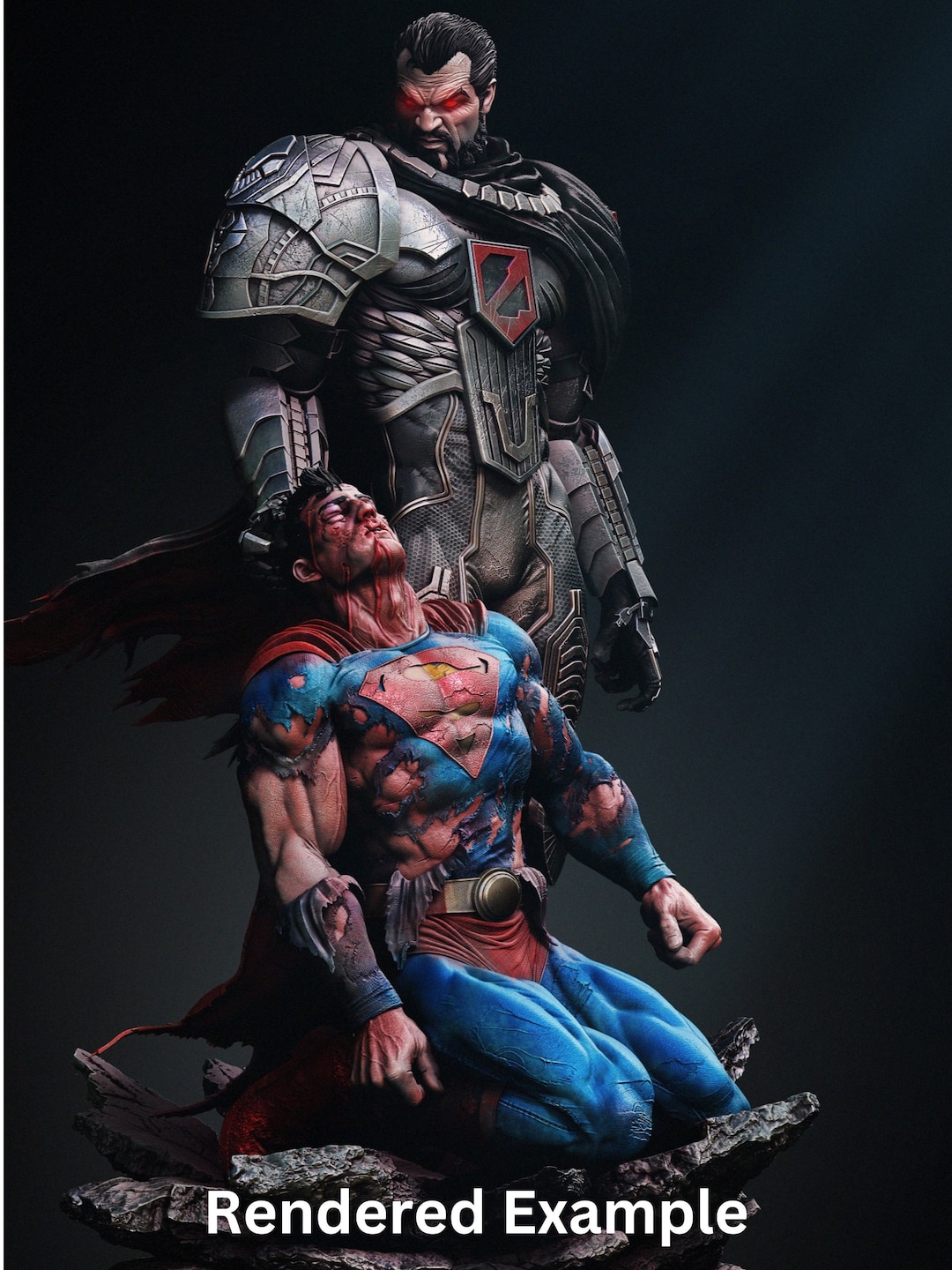 Superman Vs General Zod 3D Printed Model - Etsy