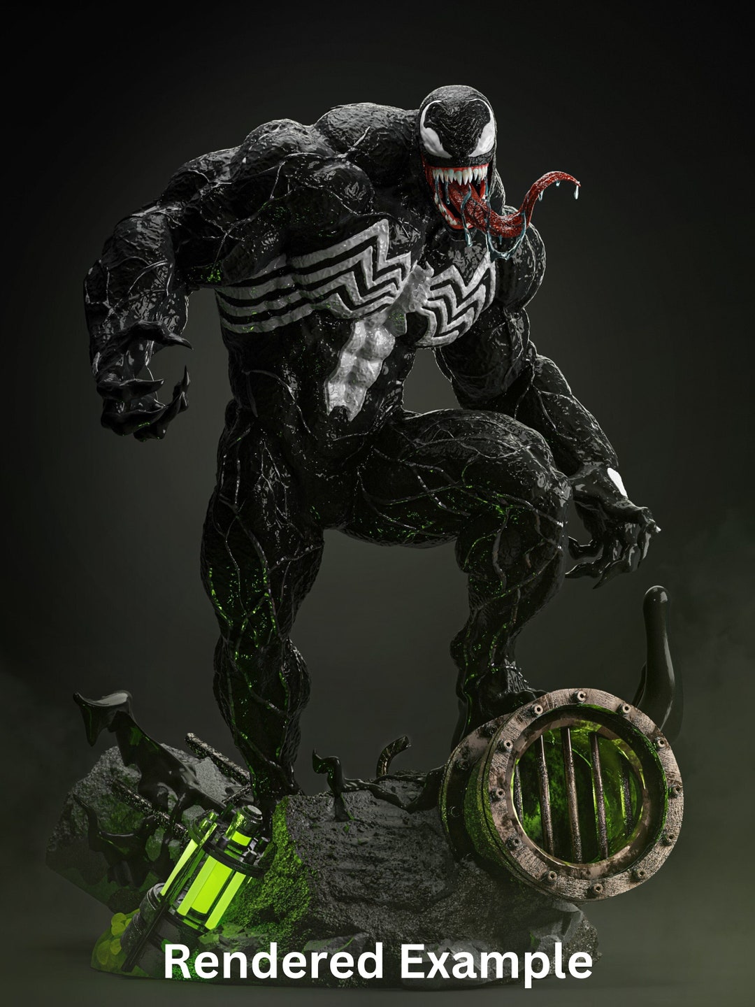 Venom 3D Printed Model - Etsy