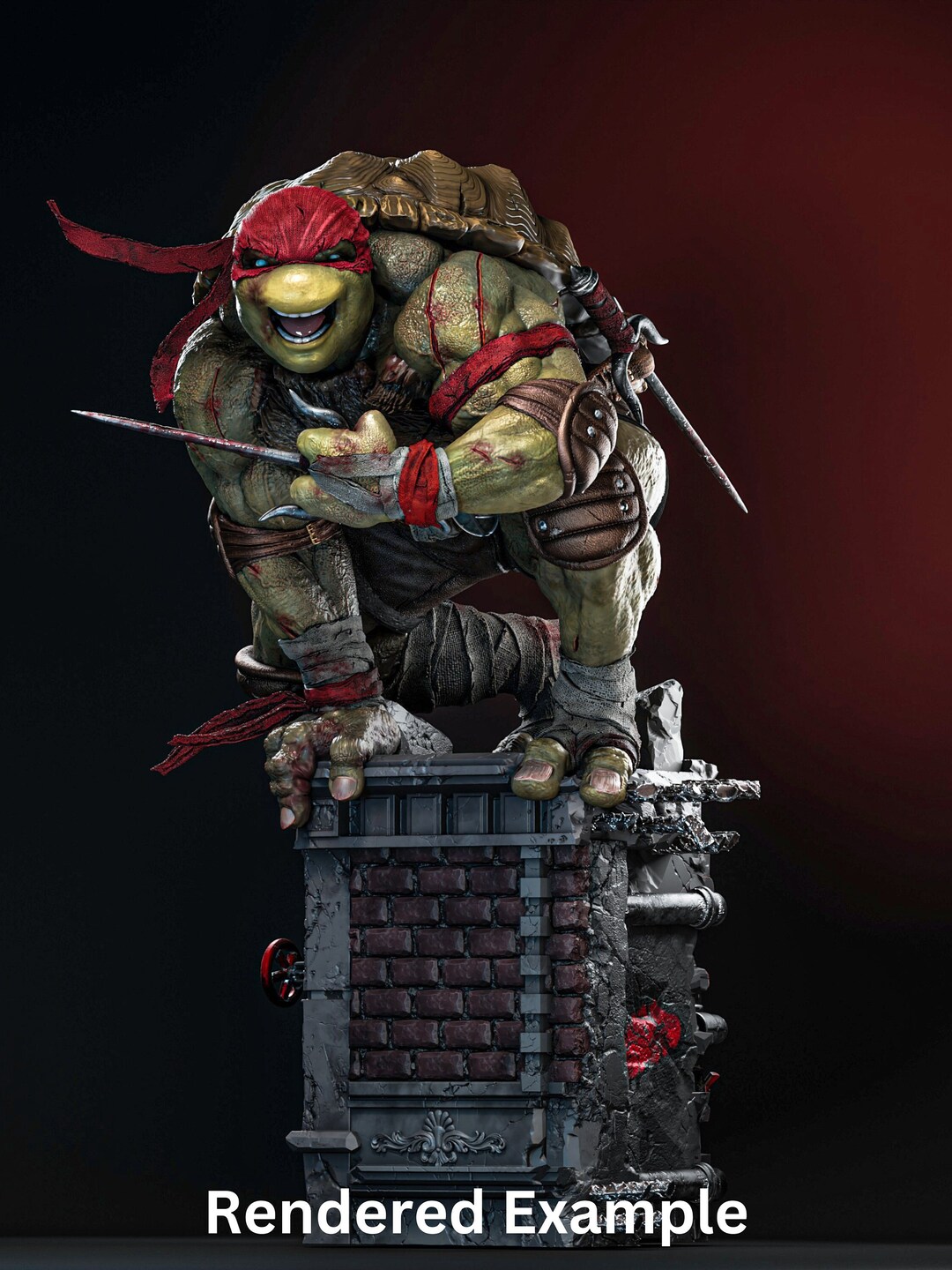 Ninja Turtle Raph 10.25 Unfinished 3D Printed Model - Etsy