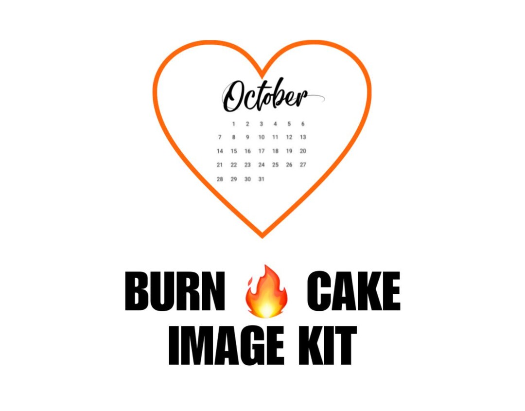 Burn Cake Image Kit - Etsy