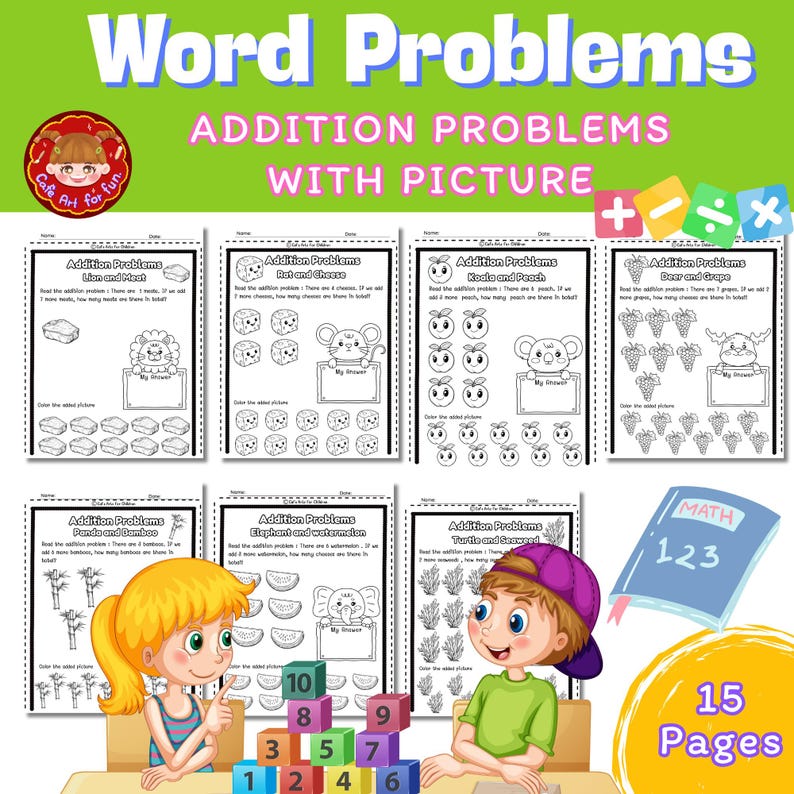 Kindergarten Math,printable Homeschooling, Worksheets Addition and ...