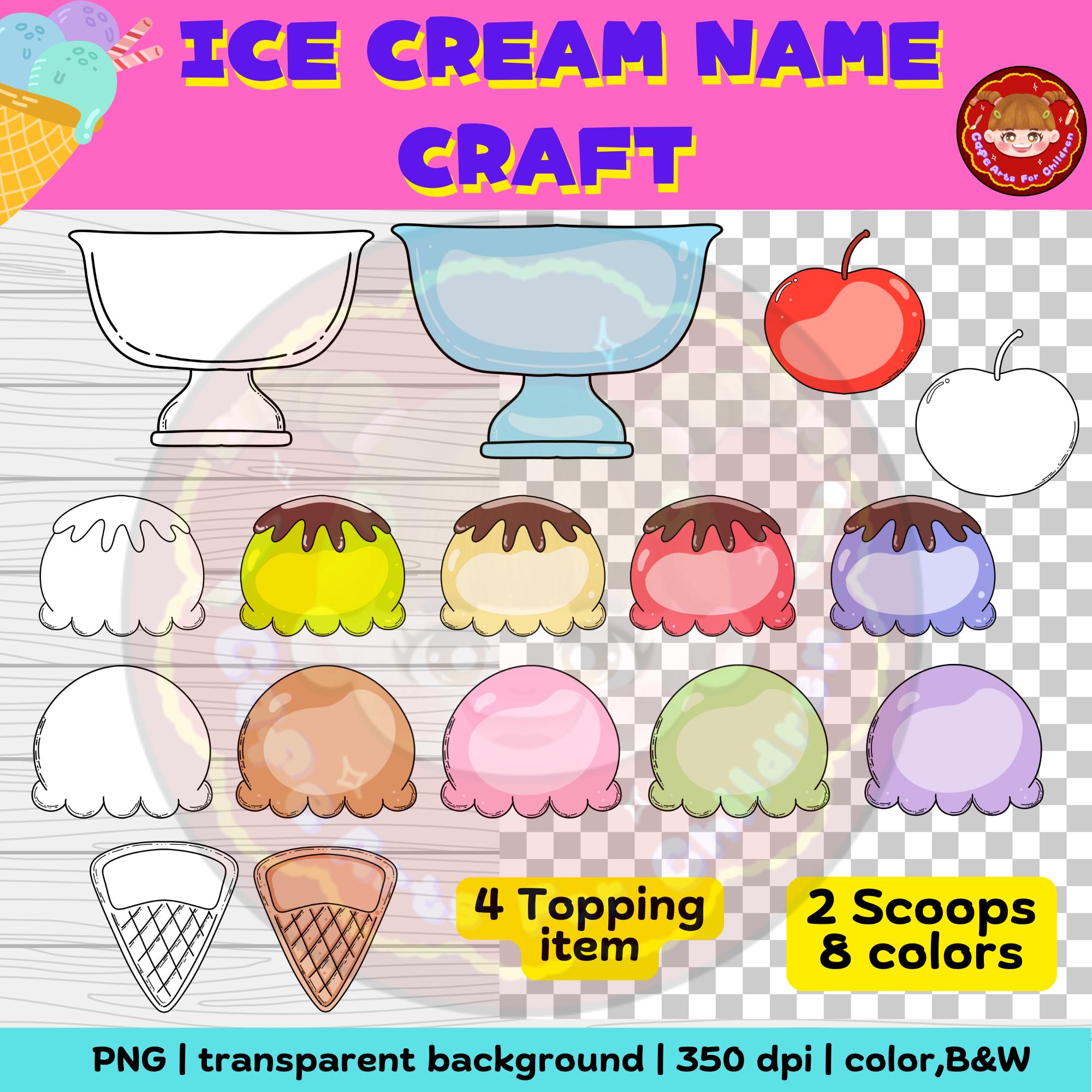 Editable Summer Ice Cream Name Craft, Bulletin Board Ideas, Classroom ...