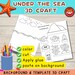 Summer Craft Printable for Kids, Cut and Paste Worksheets, Preschool ...