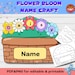 Flower Bloom Name Craft: Spring Floral Letter Sign (editable PDF) - Etsy