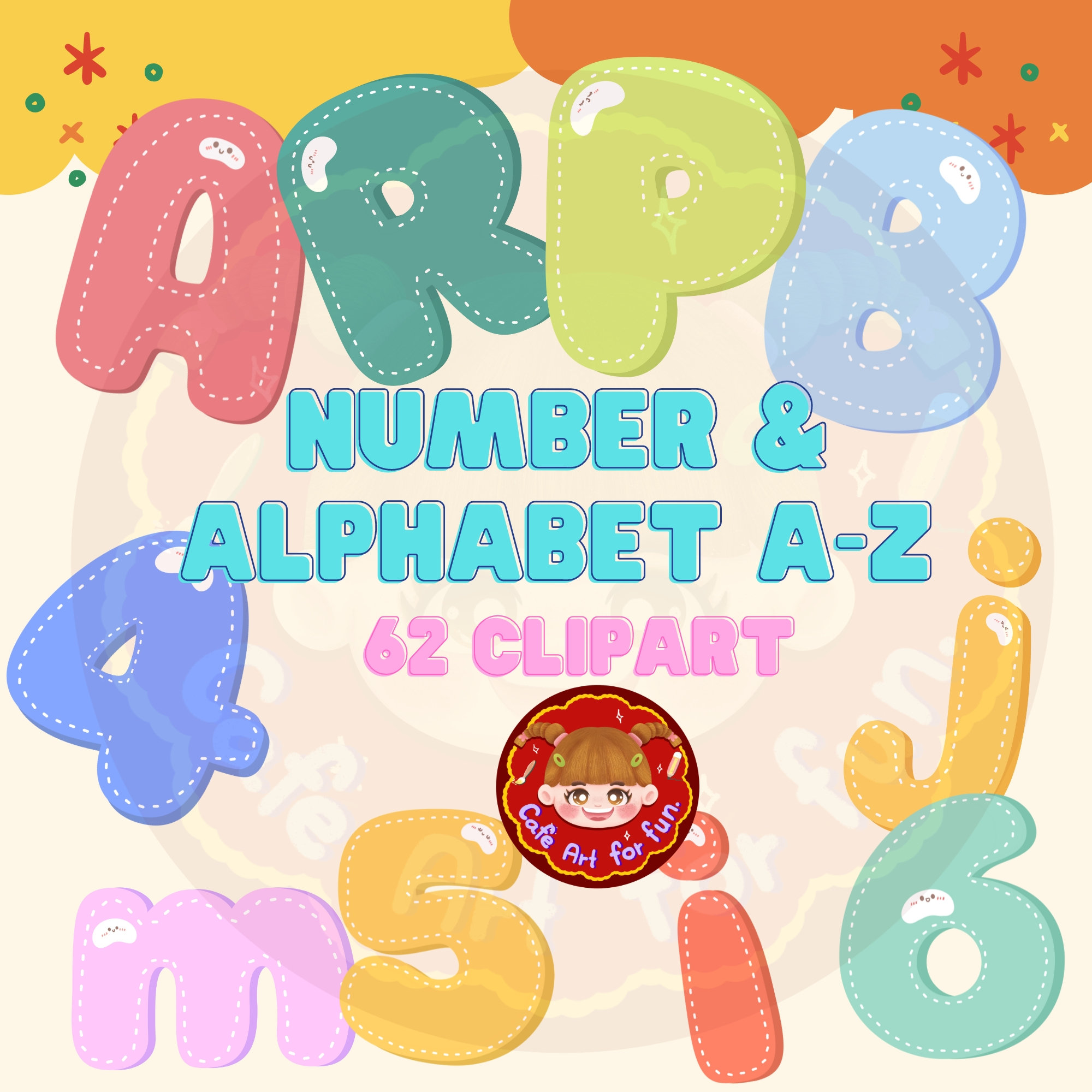 Alphabet Clipart, Alphabet Letters and Numbers, Bulletin Board Letter ...