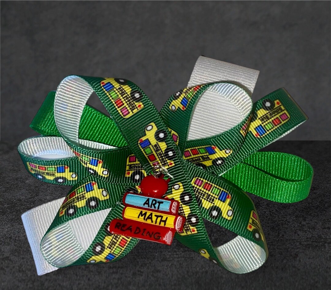 School Bus Bow - Etsy