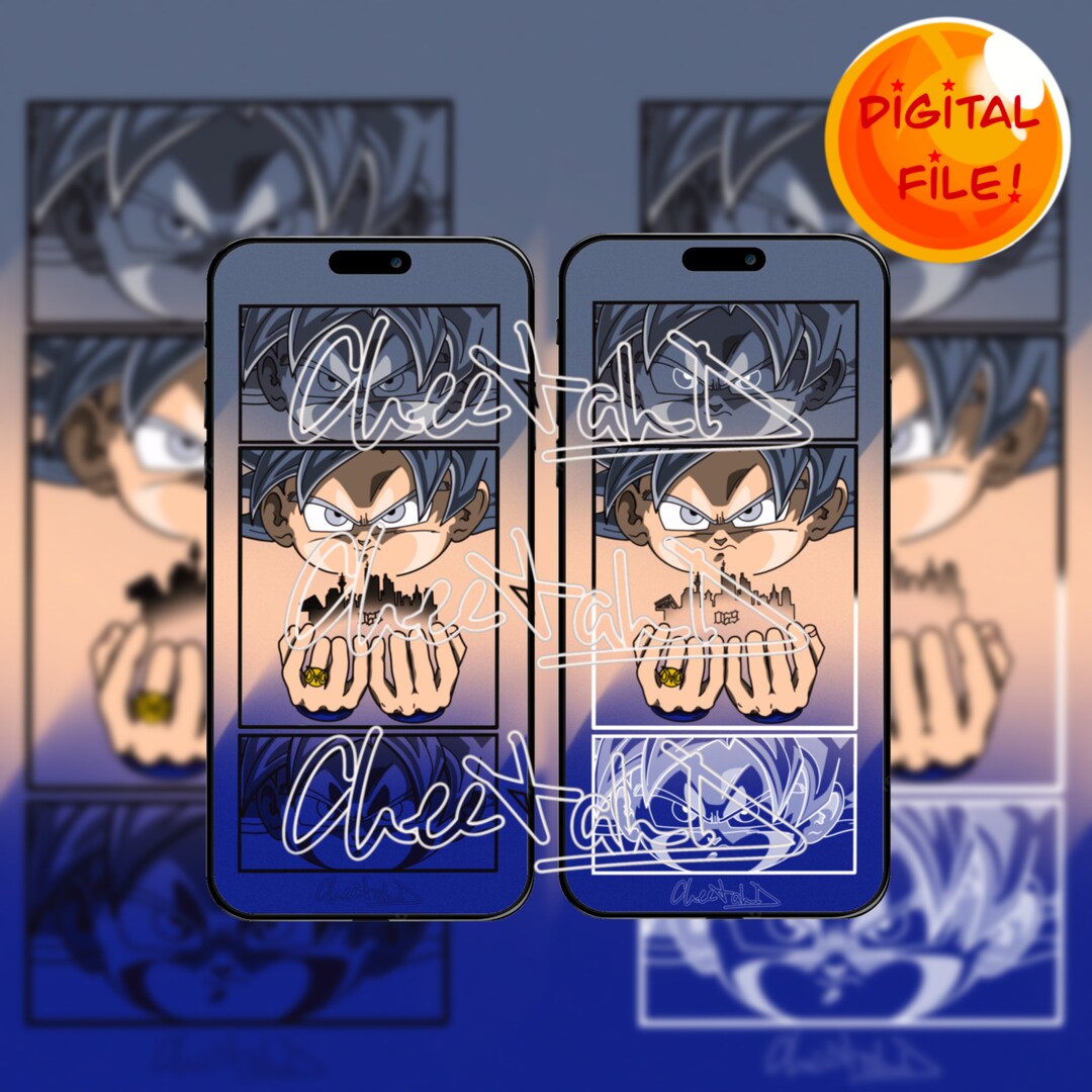 069 | Ultra Instinct Chibi | Wallpaper With Shining Effect for Your ...