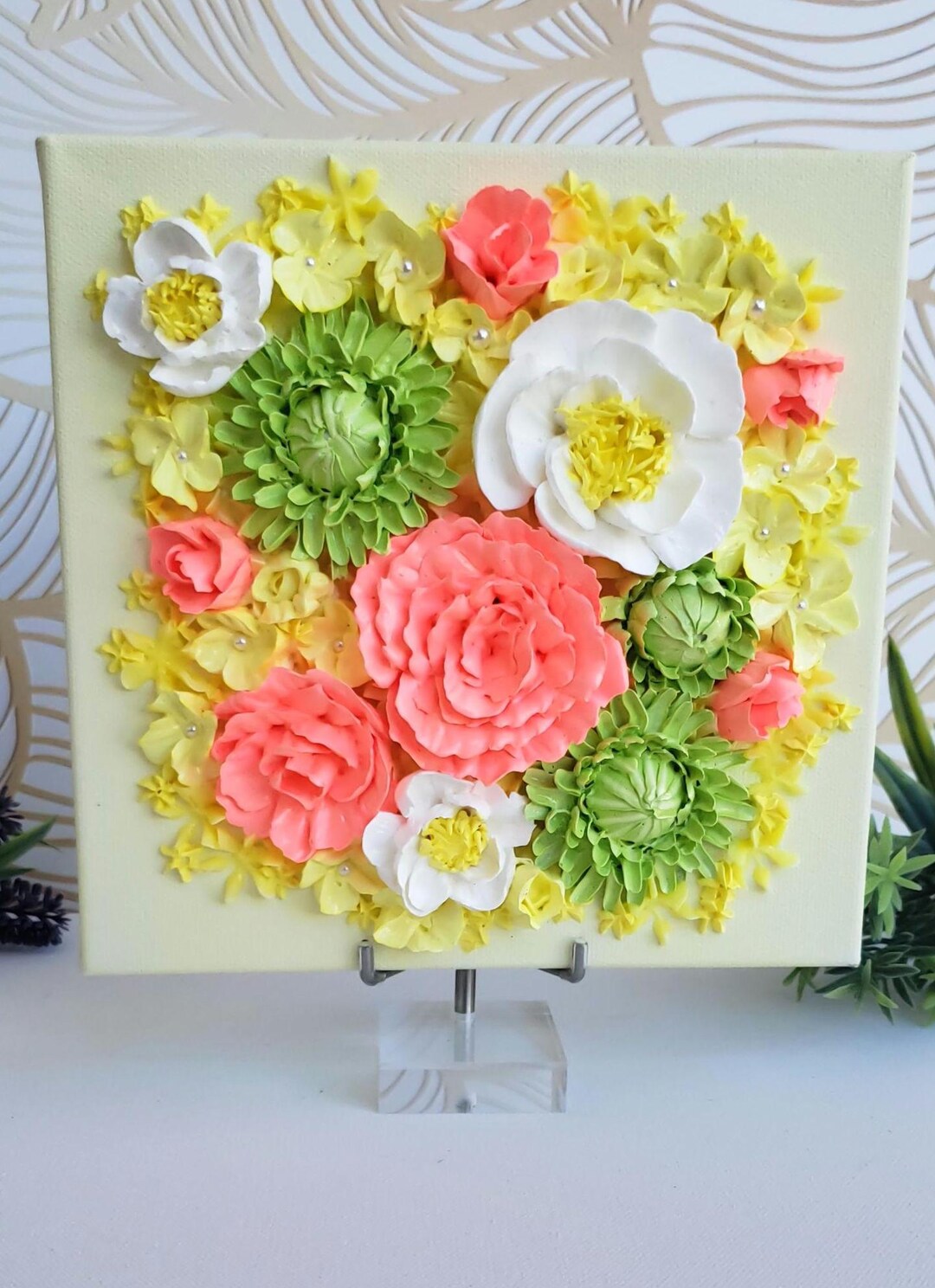 3D Acrylic Paint Bouquet Arrangement Gifts for Friends Home Decor ...