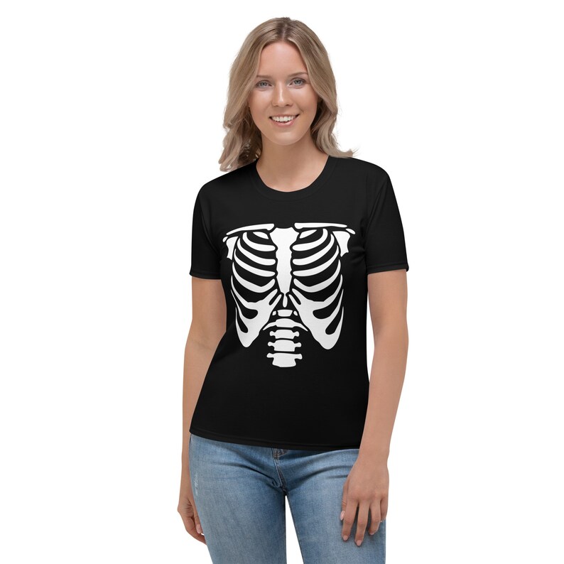 Women's Skeleton Rib Cage T-shirt - Etsy