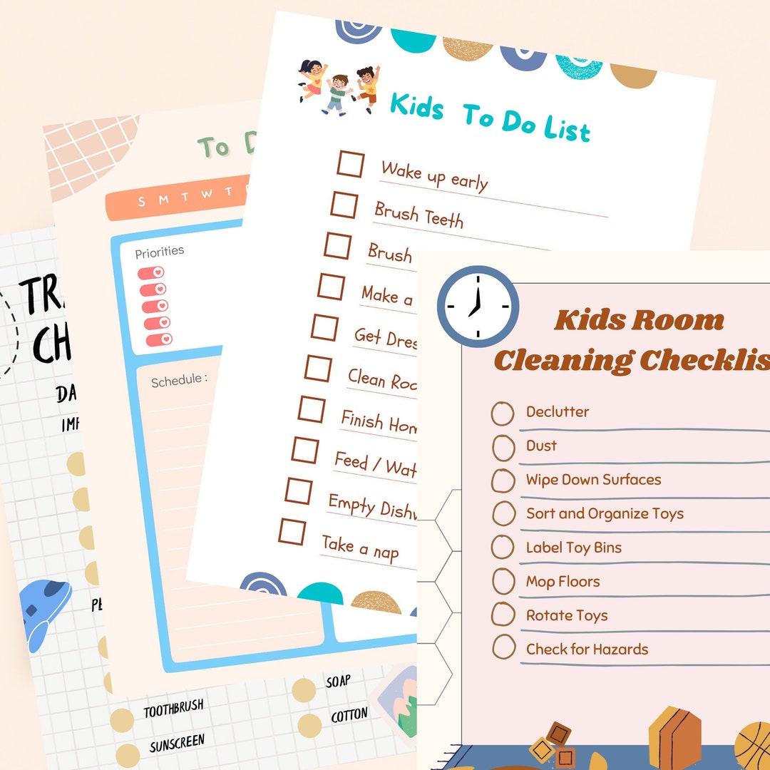 Kid-friendly Chore Chart Printables: Fun & Organized Tasks for - Etsy