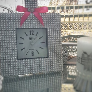 Unique Gift for Her, Perfume Bottle Clock, Unique Birthday Gift, Gift for Her, Glam Desk Clock ...