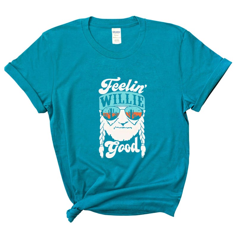 Retro Outlaw Shirt, Feelin' Willie Good T-shirt, Funny Unisex Country ...